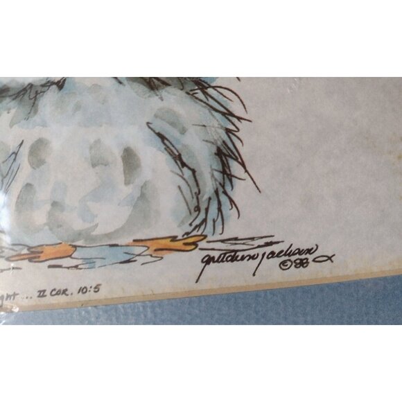 Vintage | Art | Gretchen Jackson Watercolor Bird Art Print Vtg ...